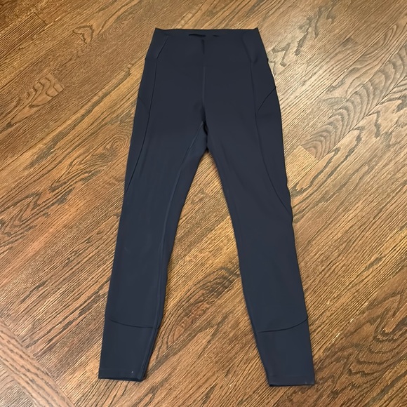 lululemon athletica | Pants & Jumpsuits | Lululemon Navy Blue Leggings ...